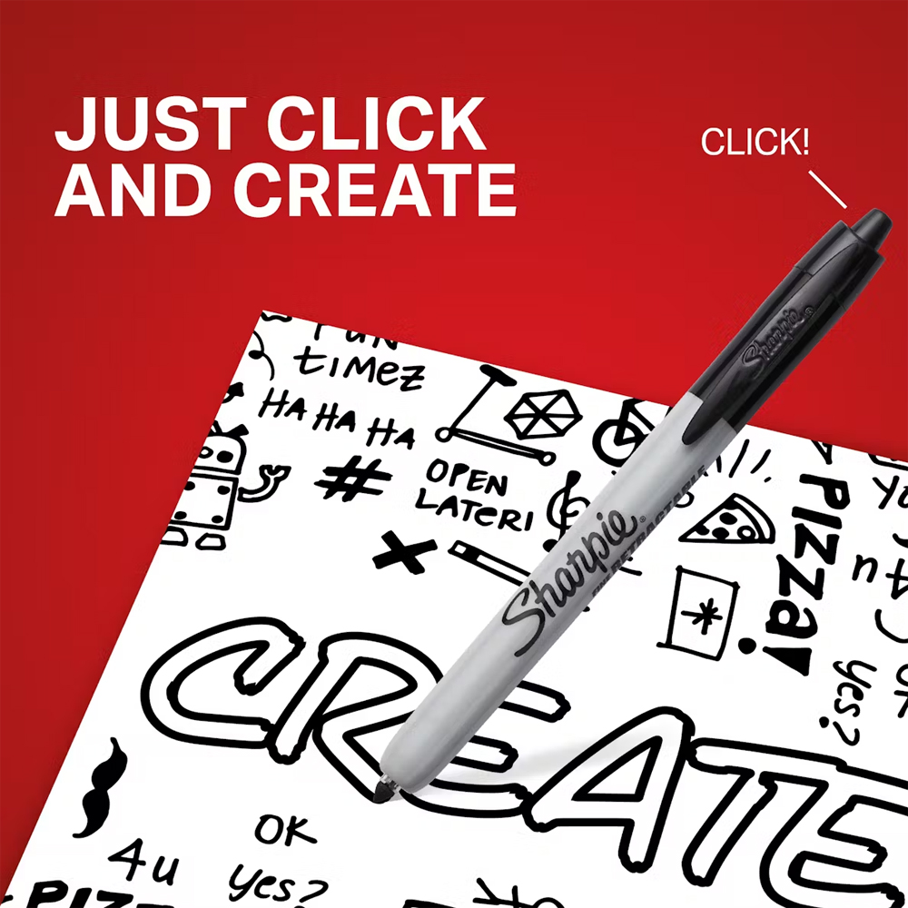 Sharpie Retractable Permanent Markers, Fine Point – M/S. TARGET